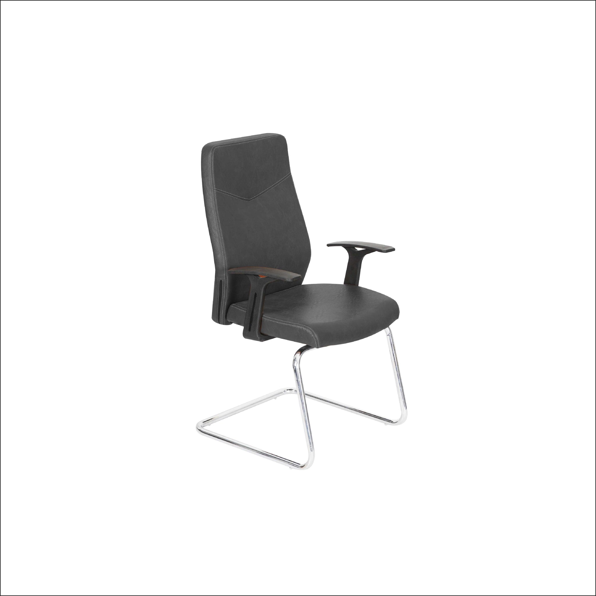 Buy Stain Resistant Leatherette Volga Plus Visitor Chair | Nilkamal Edge